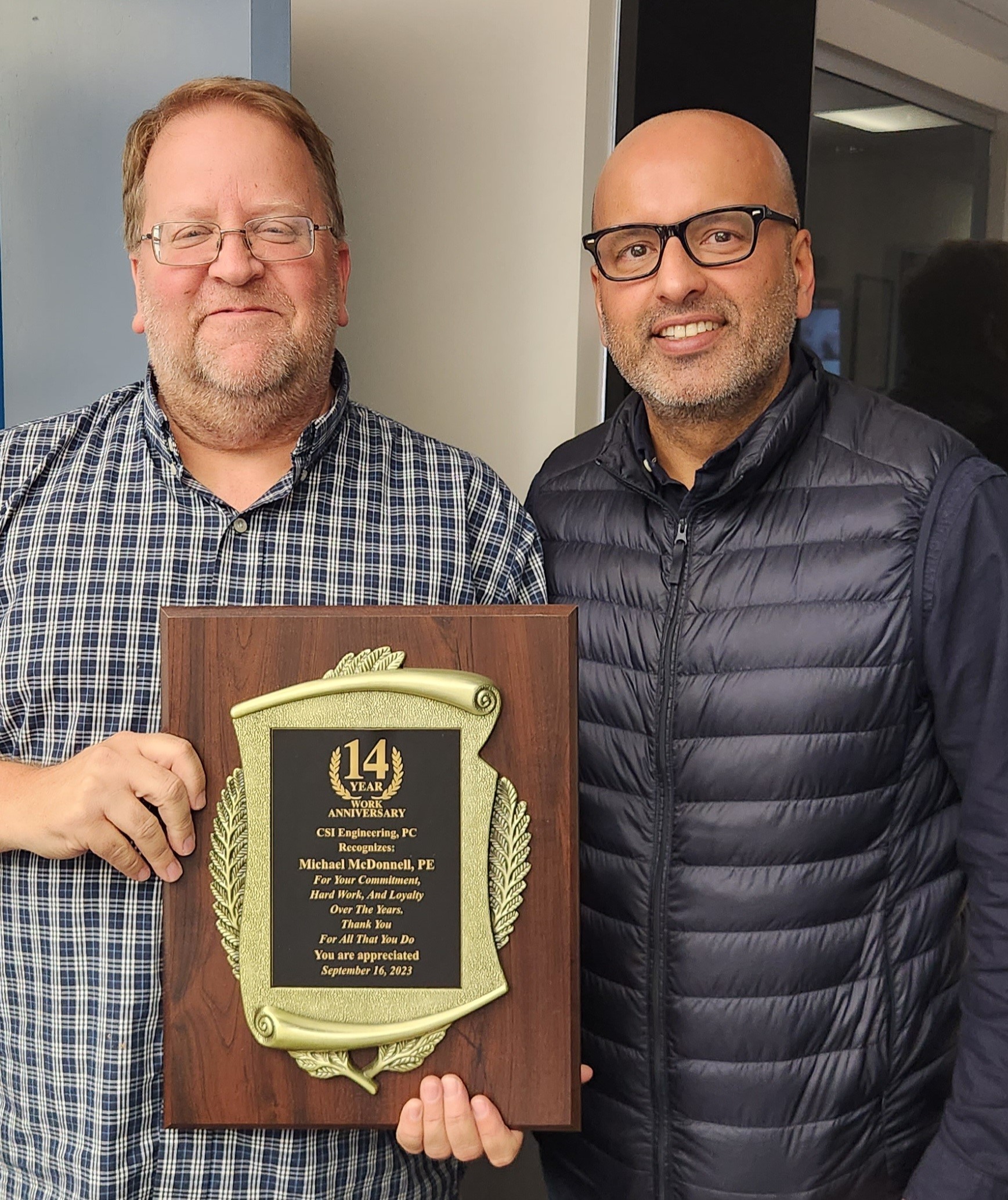 Promotion to Principal Mechanical Engineer - CSI Engineering